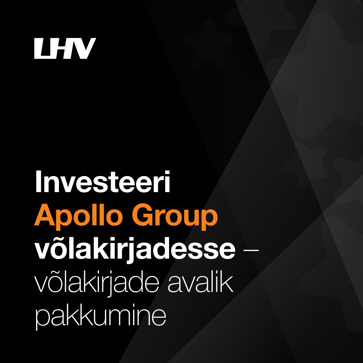 Apollo Group võlakirjad · LHV